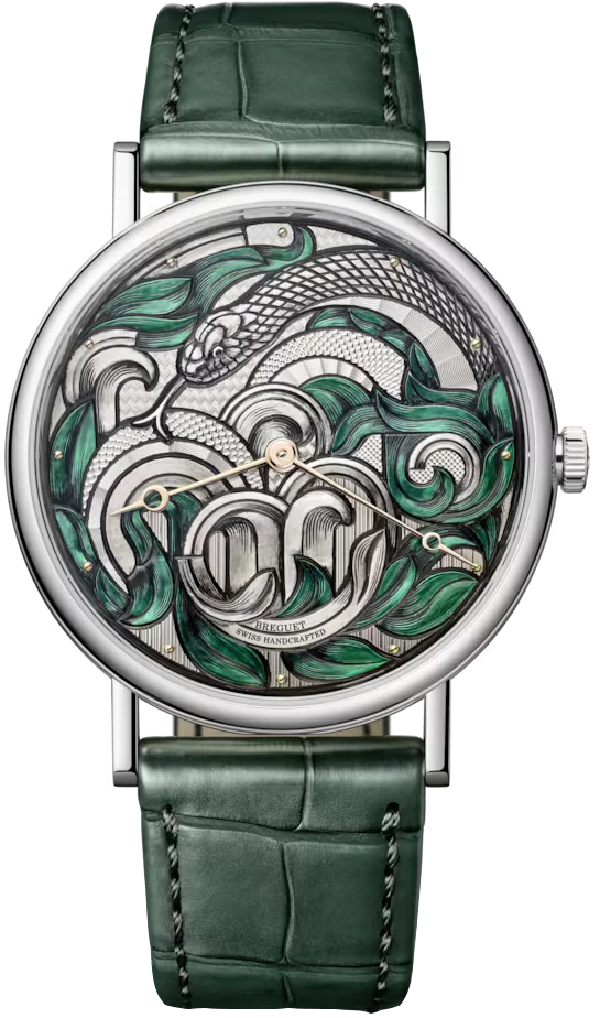 Дизайнерские часы Breguet Classique из белого золота 18 карат ...