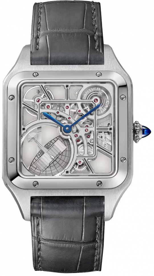 Часы Cartier Santos-Dumont Skeleton Watch With Micro-Rotor WHSA0032 ...