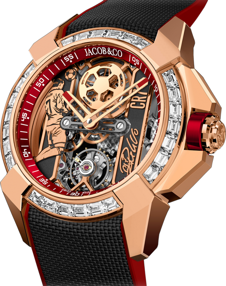 Часы Jacob & Co Epic X Flight of CR7 Baguette EX120.43.BC.AB.ABRUA ...