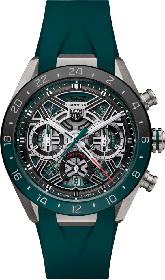 Часы с вторым часовым поясом TAG Heuer Carrera из титана — SWISSCHRONO.RU